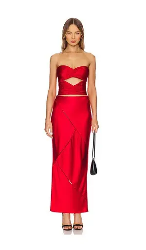 Alejandra Alonso Rojas Cut Out Bustier Top