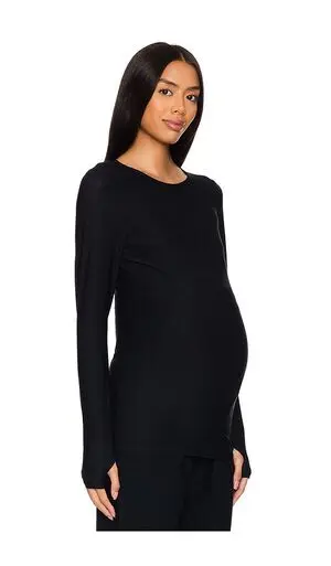 Beyond Yoga Featherweight Count On Me Maternity Crew Pullover Top