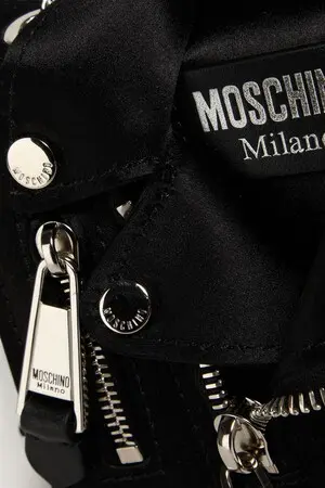 Moschino Biker Embellished Shoulder Bag