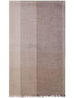 Brunello Cucinelli Striped Scarf - Neutrals