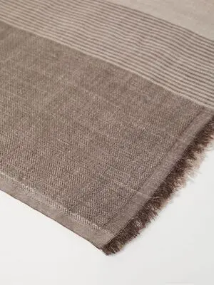 Brunello Cucinelli Striped Scarf