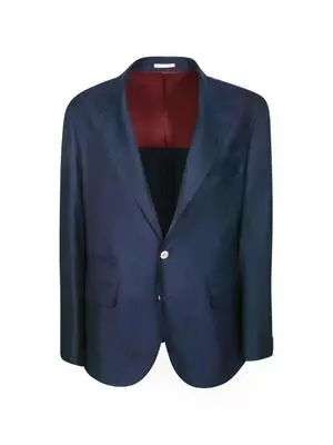 Brunello Cucinelli Single-breasted Blazer - Blue