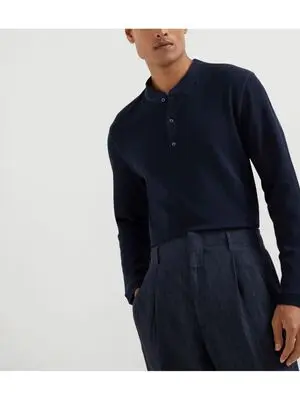 Brunello Cucinelli Long-sleeve Polo Shirt