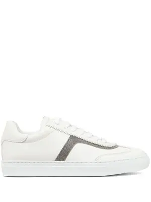 Brunello Cucinelli Leather Sneakers - White