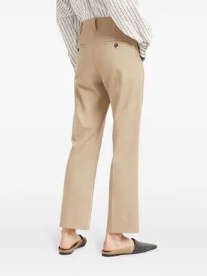 Brunello Cucinelli Kickflare Cigarette Trousers