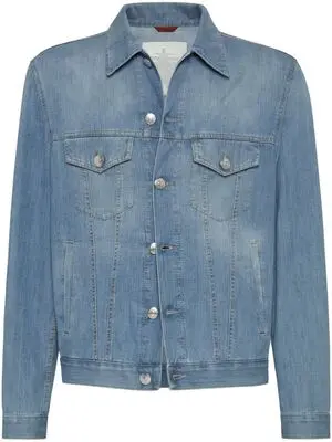 Brunello Cucinelli Button-up Denim Jacket - Blue