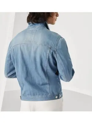 Brunello Cucinelli Button-up Denim Jacket - Blue