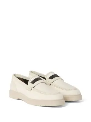 Brunello Cucinelli Monili-detail Loafers - Neutrals
