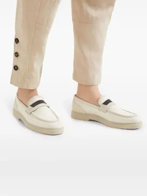 Brunello Cucinelli Monili-detail Loafers - Neutrals