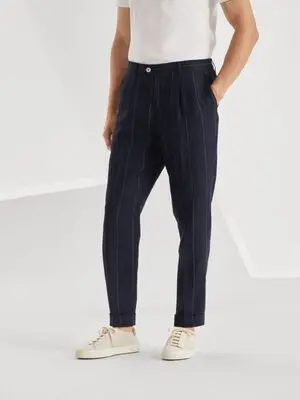 Brunello Cucinelli Pleated Trousers - Blue