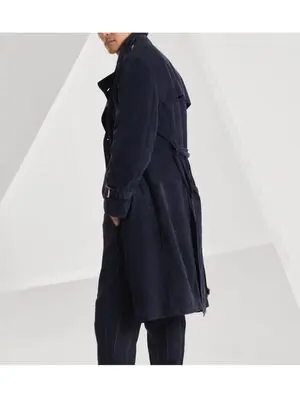 Brunello Cucinelli Suede Trench Coat