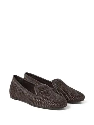 Brunello Cucinelli Interwoven Slippers