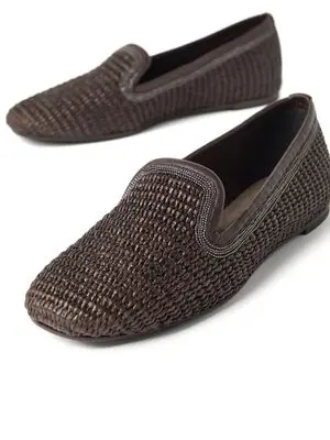 Brunello Cucinelli Interwoven Slippers