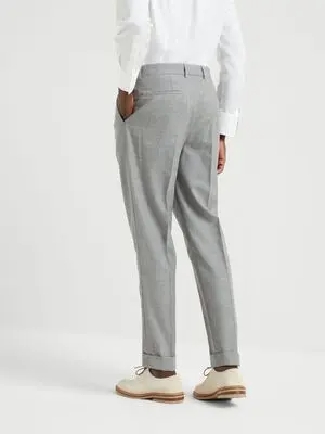 Brunello Cucinelli Pleat-detail Tailored Trousers - Grey