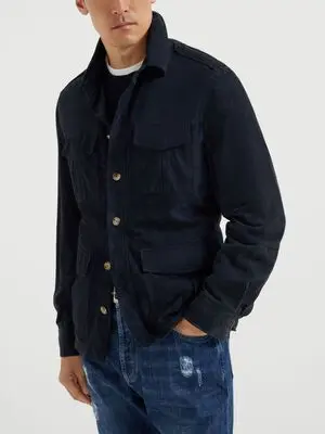 Brunello Cucinelli Leather Shirt Jacket