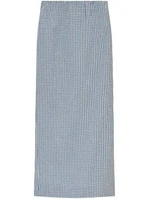 Posse Gingham Maxi Skirt