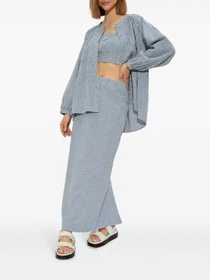 Posse Gingham Maxi Skirt