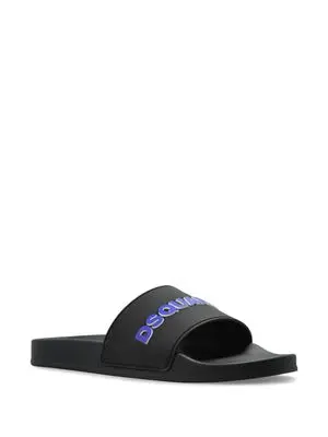 Dsquared2 Logo Pool Slides - Black