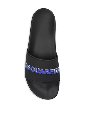 Dsquared2 Logo Pool Slides - Black