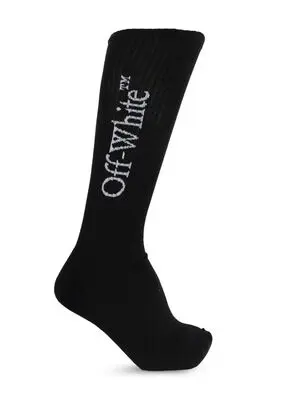 Off-White Quote Socks - Black