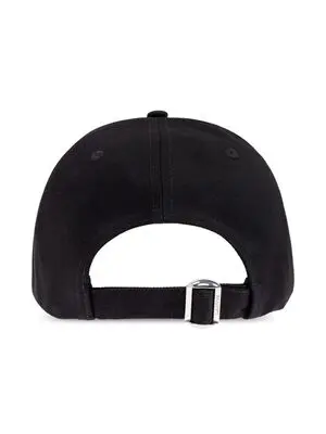 LANVIN Logo-embroidered Cap - Black