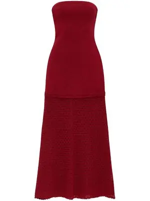 Posse Strapless Maxi Dress - Red