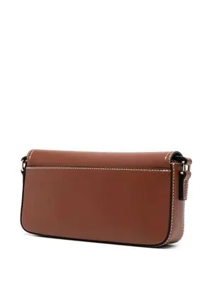 AGNÈS B. Contrast-stitching Leather Cross Body Bag