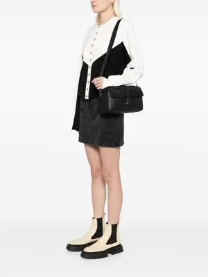 AGNES B. Logo-plaque Crossbody Bag
