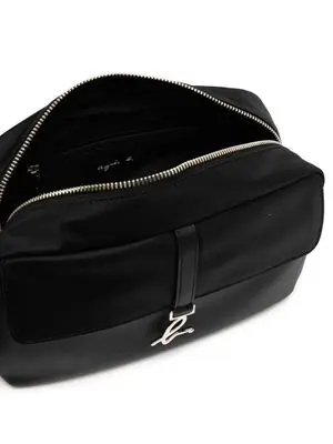 AGNES B. Logo-plaque Crossbody Bag