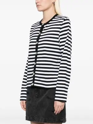 AGNÈS B. Striped Cardigan
