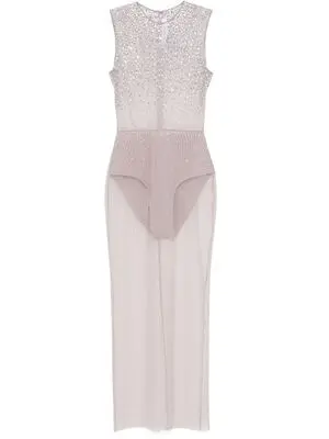 Alex Perry Crystal-embellished Maxi Dress