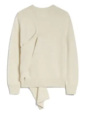 JIL SANDER Ruched-detail Knit Jumper