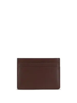 JIL SANDER Logo-print Leather Cardholder - Brown