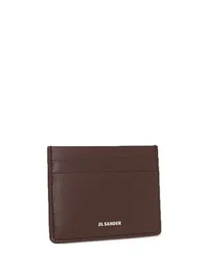 JIL SANDER Logo-print Leather Cardholder - Brown