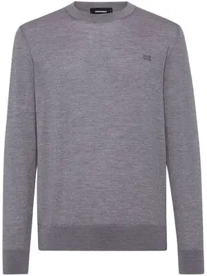 Dsquared2 Crew Neck Pullover Jumper - Grey