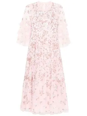 NEEDLE & THREAD Everett Bloom Gown - Pink
