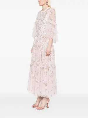 NEEDLE & THREAD Everett Bloom Gown - Pink