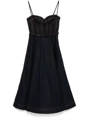 Women's Corset Denim Dresses