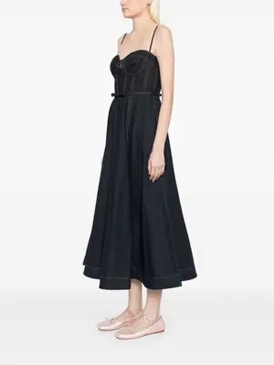 Zimmermann Denim Corset Dress - Blue