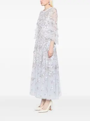 NEEDLE & THREAD Everett Bloom Gown - Blue