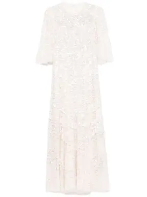 NEEDLE & THREAD Anais Gown - White
