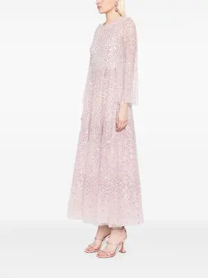 NEEDLE & THREAD Scatter Dot Gown - Pink