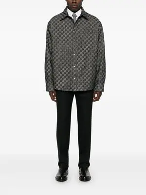 Gucci Gg Jacquard Reversible Shirt