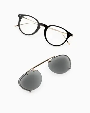 Giorgio Armani Panto Glasses - Black