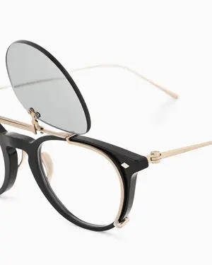 Giorgio Armani Panto Glasses - Black