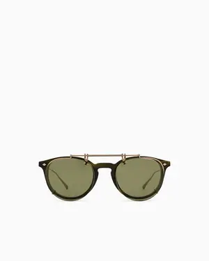 Giorgio Armani Panto Glasses Green