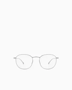 Giorgio Armani Panto Glasses Silver