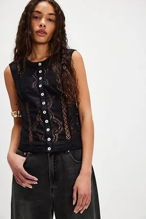 Women's Button Up Lace Blouses