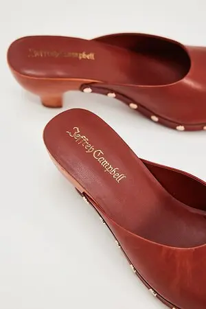 Jeffrey Campbell Blakeney Mini Clogs - Chestnut