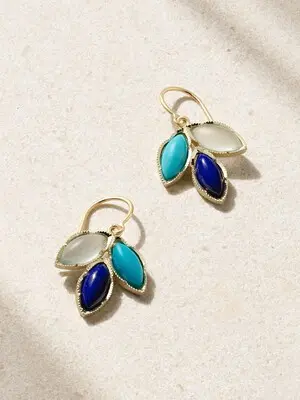 Irene Neuwirth 18-karat Gold Multi-stone Earrings - Blue